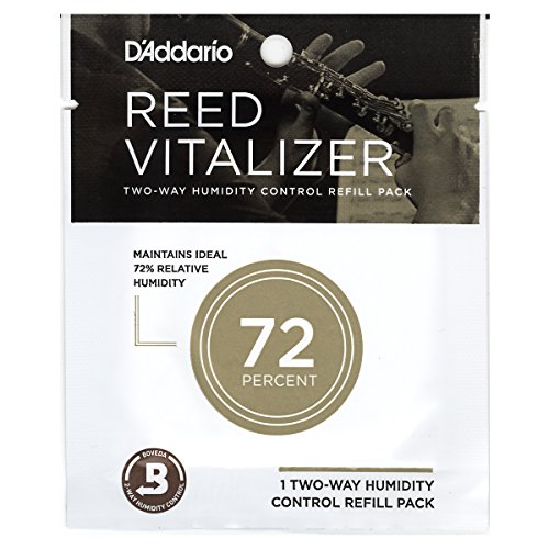 D’Addario Woodwinds Reed Vitalizer Humidity Control - Single Refill Pack, 72% Humidity