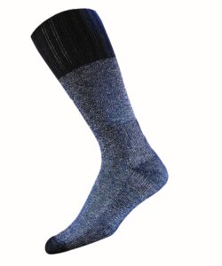 thorlos unisex tww western thick padded crew sock, navy, medium