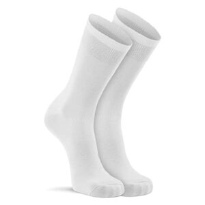 fox river standard dry ultra-lightweight crew liner coolmax thin fabric for comfort | breathable | moisture-wicking | boot sock, white, large