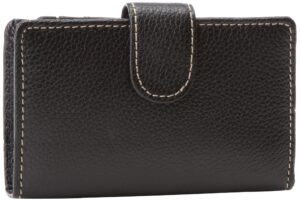 mundi rio leather frame index wallet,black,one size