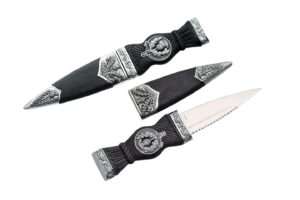 szco supplies 7.25" small sgian dubh scottish dirk knife, black