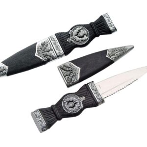 SZCO Supplies 7.25" Small Sgian Dubh Scottish Dirk Knife, Black