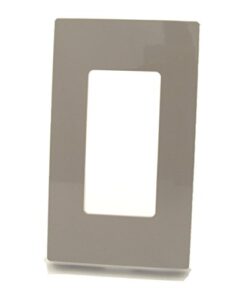 leviton 80301-sgy 1-gang decora plus screwless wall plate - gray