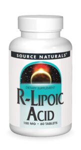 source naturals r-lipoic acid, 100mg - 60 tablets