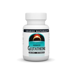 source naturals glutathione, supplement for liver support, 250mg - 60 tablets