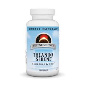 source naturals serene science l-theanine with magnesium and gaba - 120 tablets