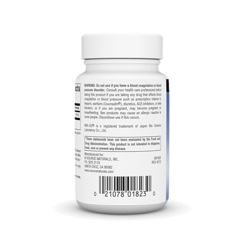 Source Naturals NSK-SD Nattokinase, Systemic Enzyme for Healthy Circulation*, 50 mg - 60 Softgels