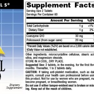 Source Naturals Policosanol with Coenzyme Q10, 10 Mg -120 Tablets