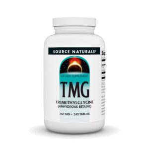 source naturals tmg 750mg trimethylglycine (anhydrous betaine) - 240 tablets