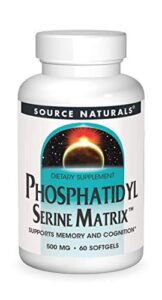 source naturals phosphatidyl serine matrix 500mg - 60 softgels