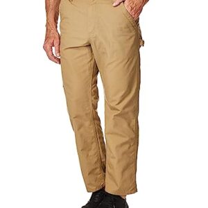 Carhartt Men's Loose Fit Canvas Utility Work Pant, Dark Khaki, 36W x 32L