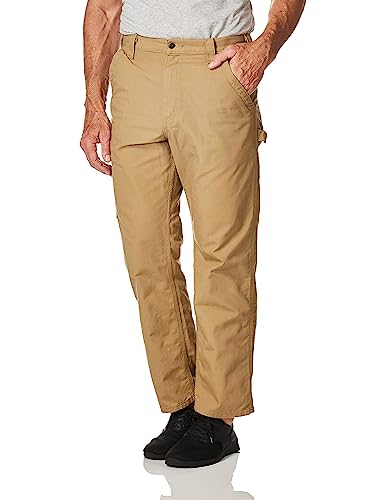 Carhartt Men's Loose Fit Canvas Utility Work Pant, Dark Khaki, 36W x 32L