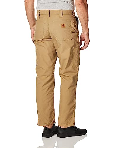 Carhartt Men's Loose Fit Canvas Utility Work Pant, Dark Khaki, 36W x 32L