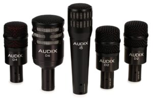 audix dp-5a 5-piece drum microphone package for live sound and recording