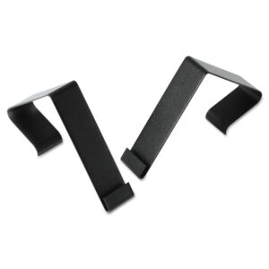 quartet cubicle partition hangers, fits 1.5" – 2.5" cube walls, matrix, black (mch10)