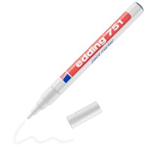 Edding 1-2 mm Permanent Marker - White