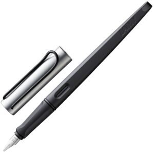 lamy joy al - calligraphy fountain pen with ergonomic grip & polished steel nib in line width 1.5 mm - calligraphy fountain pen with ribbon nib - incl. ink cartridge t 10 blue