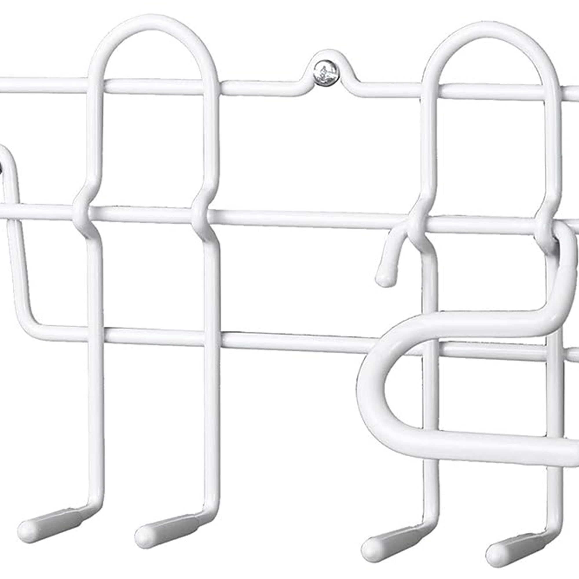 ClosetMaid 3462 Broom & Mop Holder for Wall Or Door Mount, Durable White Metal Steel, 16