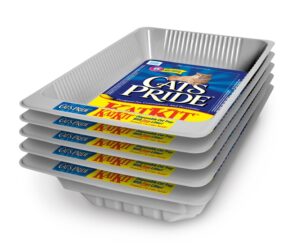 cat's pride, disposable litter pan, includes pan & litter all in one