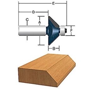 bosch 85597mc 1-1/4 in. chamfer router bit