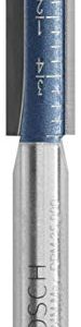 BOSCH 85224MC 5/16 In. x 1 In. Carbide-Tipped Double-Flute Straight Router Bit