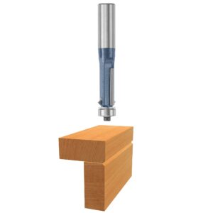 bosch 85647m 1/2 in. x 1 in. carbide tipped flush trim v-groove bit