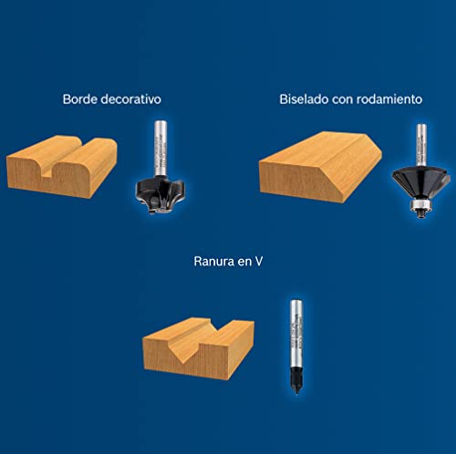 Bosch 85590M 3/8 In. x 1/2 In. Carbide Tipped Rabbeting Bit