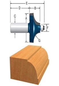 bosch 85496mc 1-1/4-inch diameter 23/32-inch cut carbide tipped beading router bit 1/4-inch shank with ball bearing