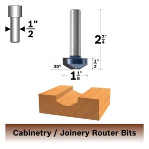 Bosch 85480M 1-1/8 In. x 1/2 In. Carbide Tipped Raised Panel Groove Bit