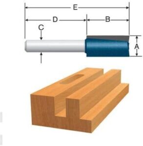 bosch 85232mc 3/4 in. x 3/4 in. carbide-tipped double-flute straight router bit