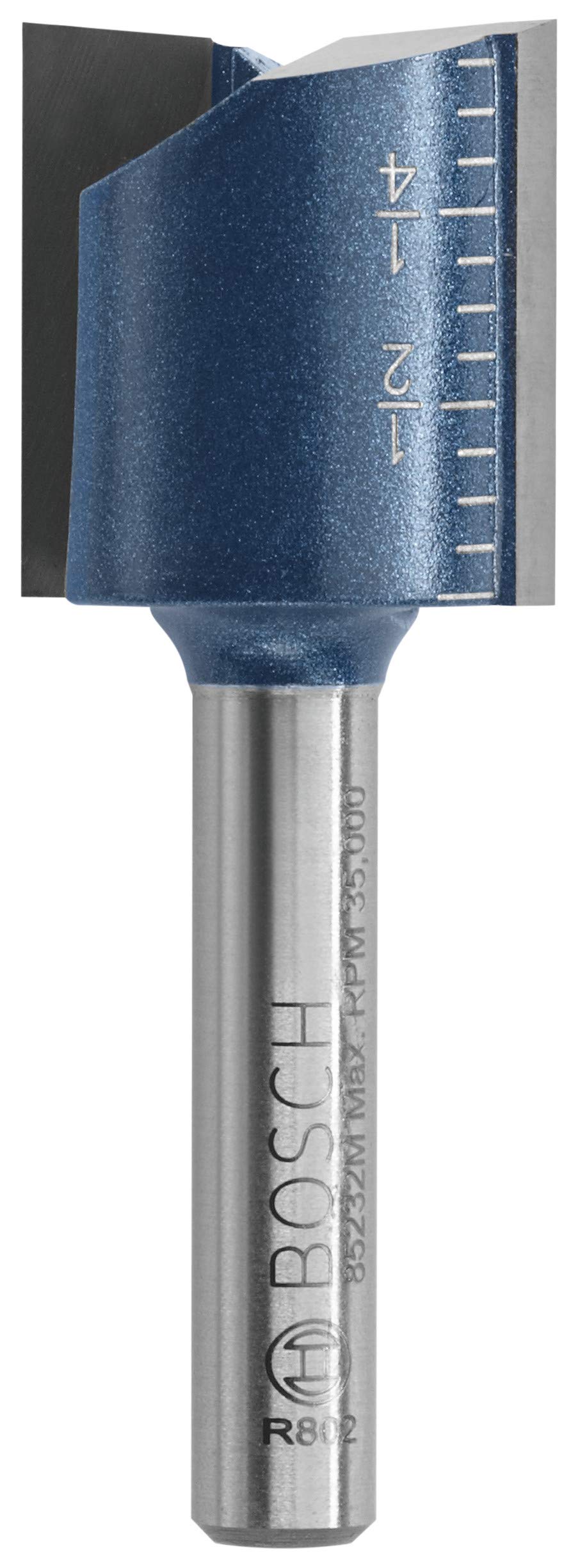 BOSCH 85232MC 3/4 In. x 3/4 In. Carbide-Tipped Double-Flute Straight Router Bit