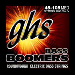 ghs strings bass boomers m3045x long scale plus, medium set