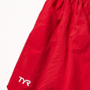 TYR Men's Classic Deck Swim Shorts, Red, X-Large