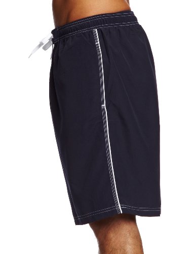 TYR Men's Solid Challenger Swim Shorts, Navy, Large