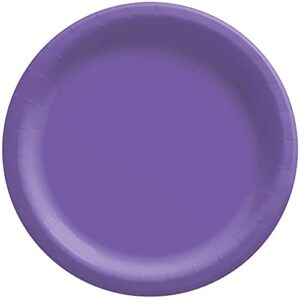 new purple disposable paper plates - 6.75'', 20 count - perfect for birthdays, weddings, baby showers