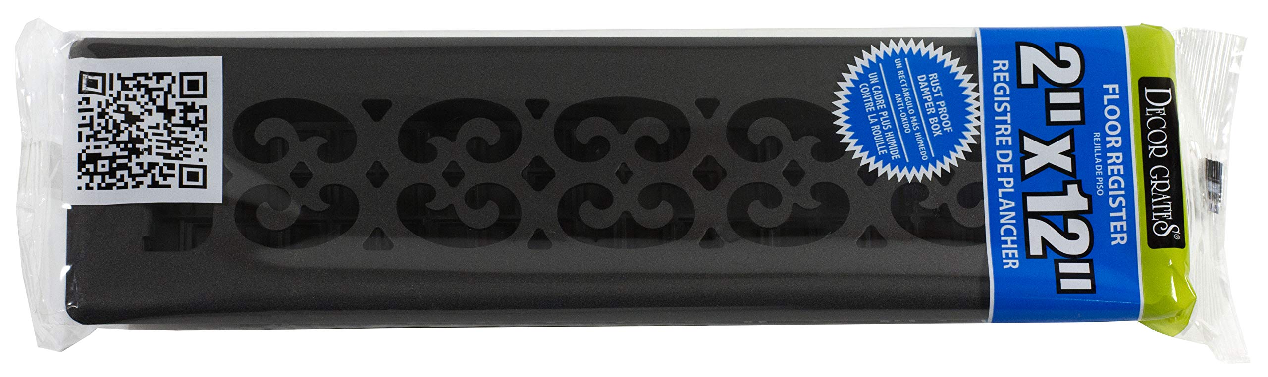 Decor Grates SPH212-A Décor Design Floor Register, 2x12