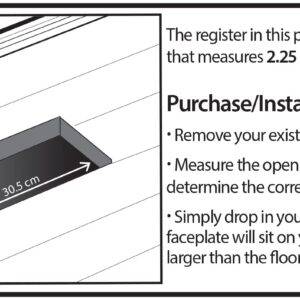 Decor Grates SPH212-A Décor Design Floor Register, 2x12