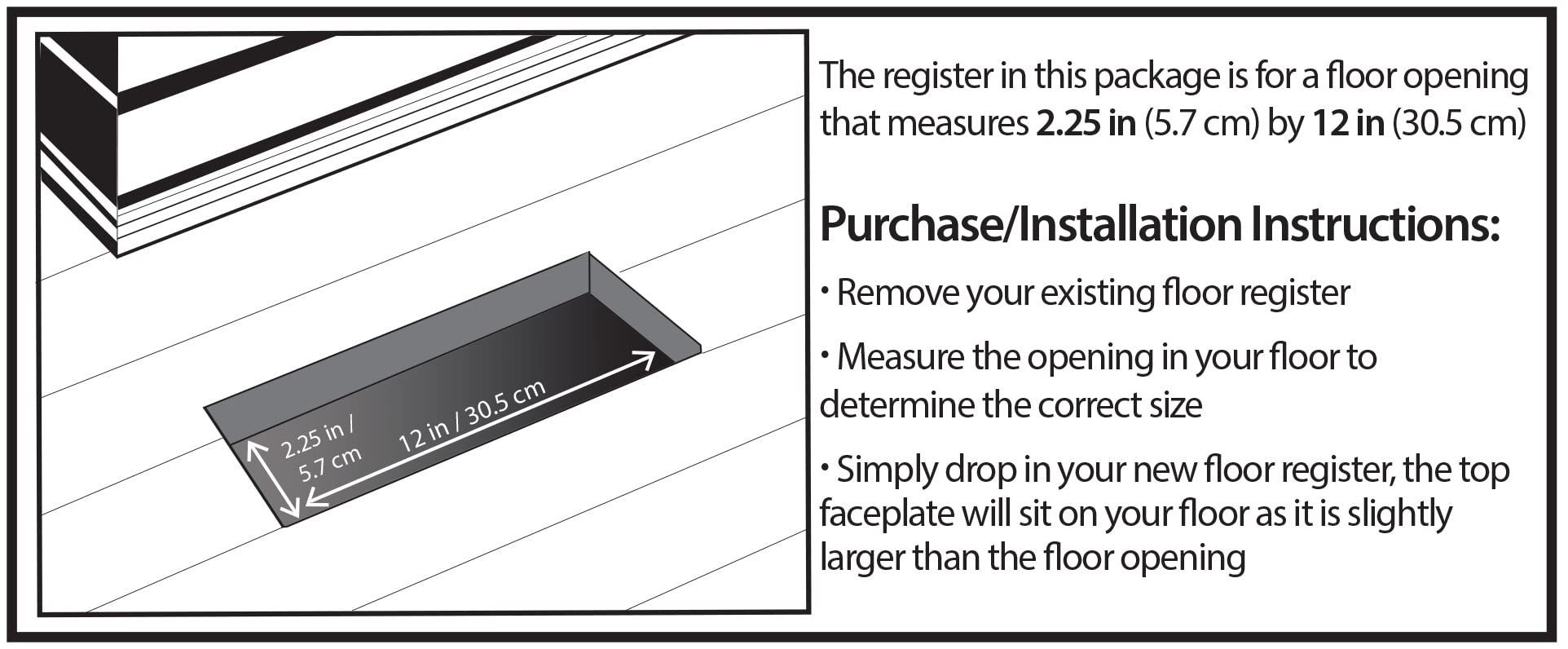 Decor Grates SPH212-A Décor Design Floor Register, 2x12