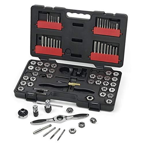 GEARWRENCH 77 Piece SAE/Metric Ratcheting Tap and Die Set -3887