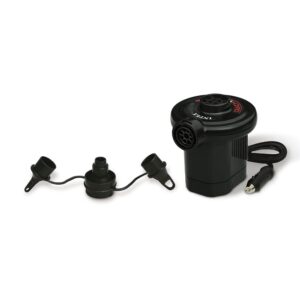 intex quick-fill dc electric air pump, 12v car plug, max. air flow 21.2cfm