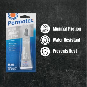 Permatex 80345 White Lithium Grease, 1.5 oz.