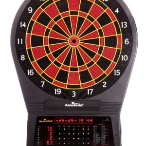 Arachnid Cricket Pro 750 Electronic Dartboard Features 36 Games with 175 Variations for up to 8 Players - Available with Optional Wood Dartboard Cabinet