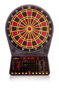 arachnid cricket pro 300 soft-tip electronic dartboard game features 36 games with 175 options,black