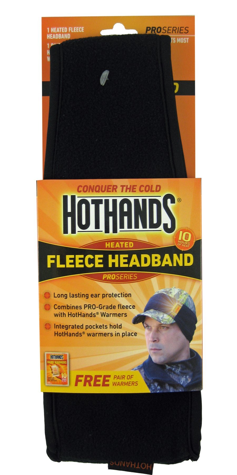 Heatmax Heated Fleece Headband (Black)