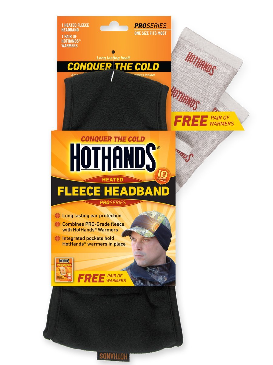 Heatmax Heated Fleece Headband (Black)