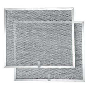 broan-nutone bps1fa30 aluminum qs1 series range hoods, kitchen exhaust grease filter, 2 count (pack of 1), grey, 2 set