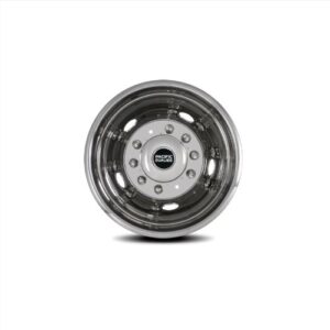 Pacific Dualies 43-1950 Polished 19.5 Inch 10 Lug Stainless Steel Wheel Simulator Kit for 2005-2021 Ford F450/F550 Truck (Does not fil RV/Motorhome), GRAY