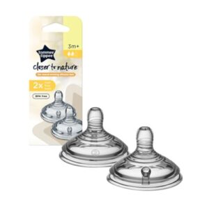 pack 2 tetinas flujo medio 3m+ easi-vent tommee tippee