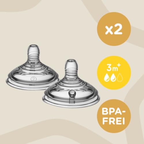 Pack 2 Tetinas Flujo Medio 3m+ Easi-Vent Tommee Tippee