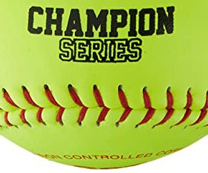 WILSON ASA Fast-Pitch 12" Leather Softball (Pack of 12)